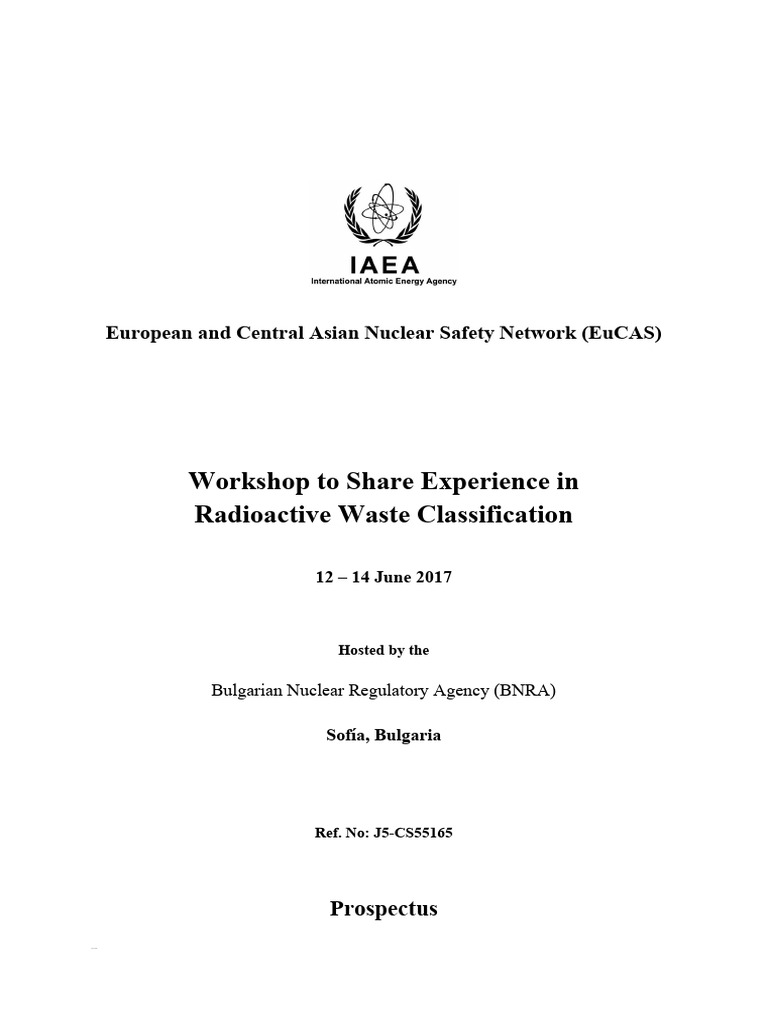 Radioactive Waste Classification Workshop | PDF | International Atomic ...