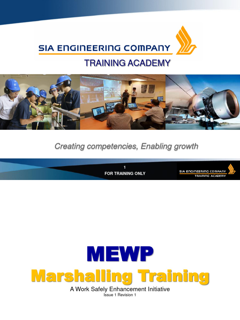 MEWP Marshalling Training Guide | PDF | Transport | Manufactured Goods