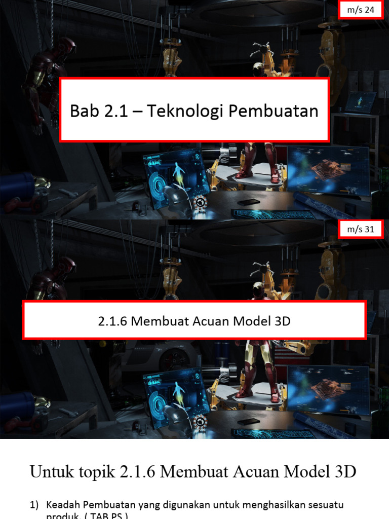 Proses Pembuatan Acuan Model 3D | PDF