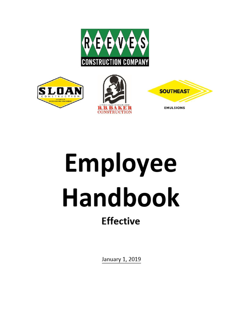Employee Handbook 2019 English | PDF | Sexual Harassment | Employment