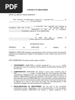 Regular Employment Contract Template | PDF | Confidentiality | Employment
