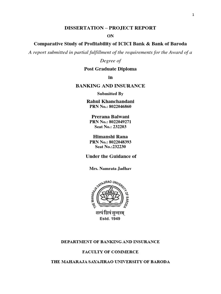 Project Work | PDF | Standard Deviation | Banks