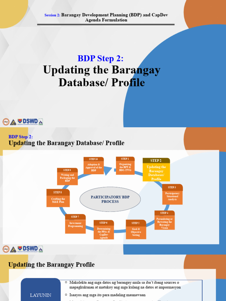 Step 2 - Updating The Barangay Database | PDF | Infrastructure | Economies