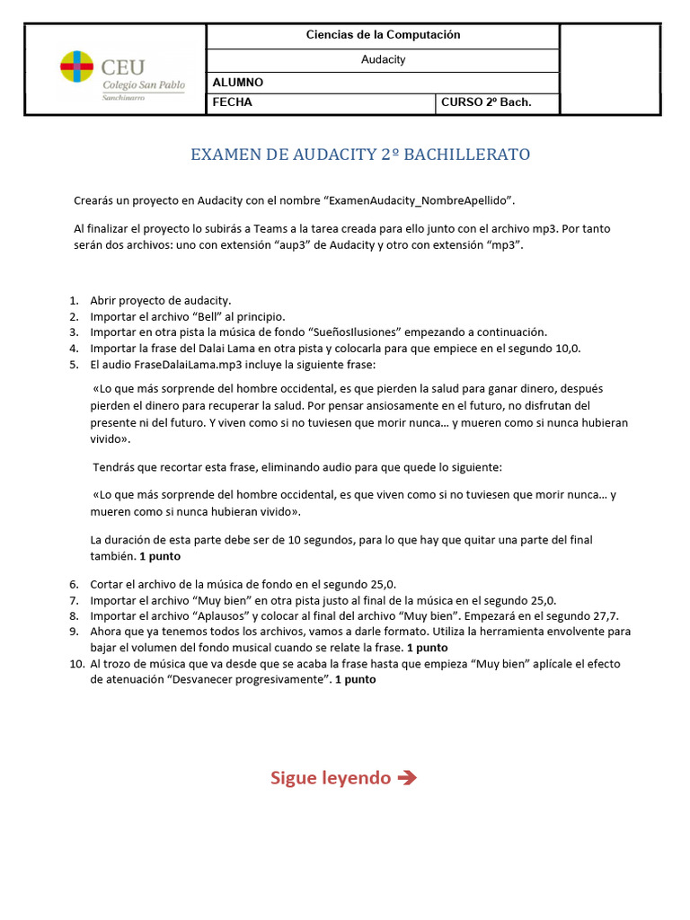 2ºbach Global AUDACITY | PDF