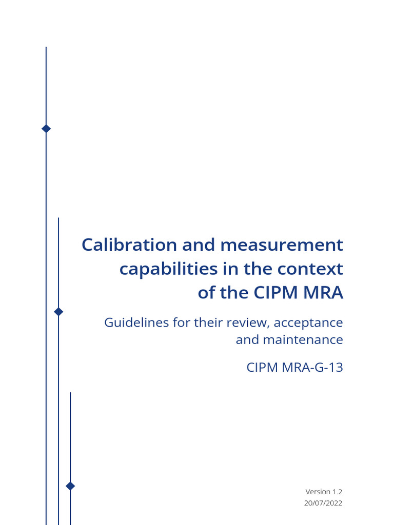 CIPM MRA-G-13 Guidelines for CMCs | PDF | Metrology | Science