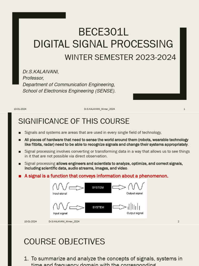 5 Analysis - Stability, Causality 10-01-2024 | PDF | Filter (Signal Processing) | Digital Signal ...
