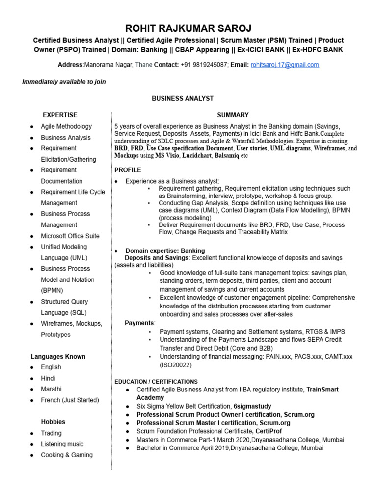 Rohit Rajkumar Saroj | PDF