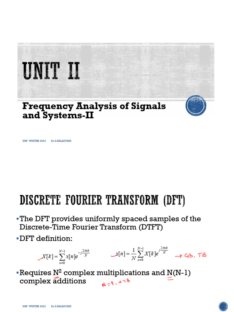 5 Dif Fft Numericals 07 02 2024 Pdf Discrete Fourier Transform