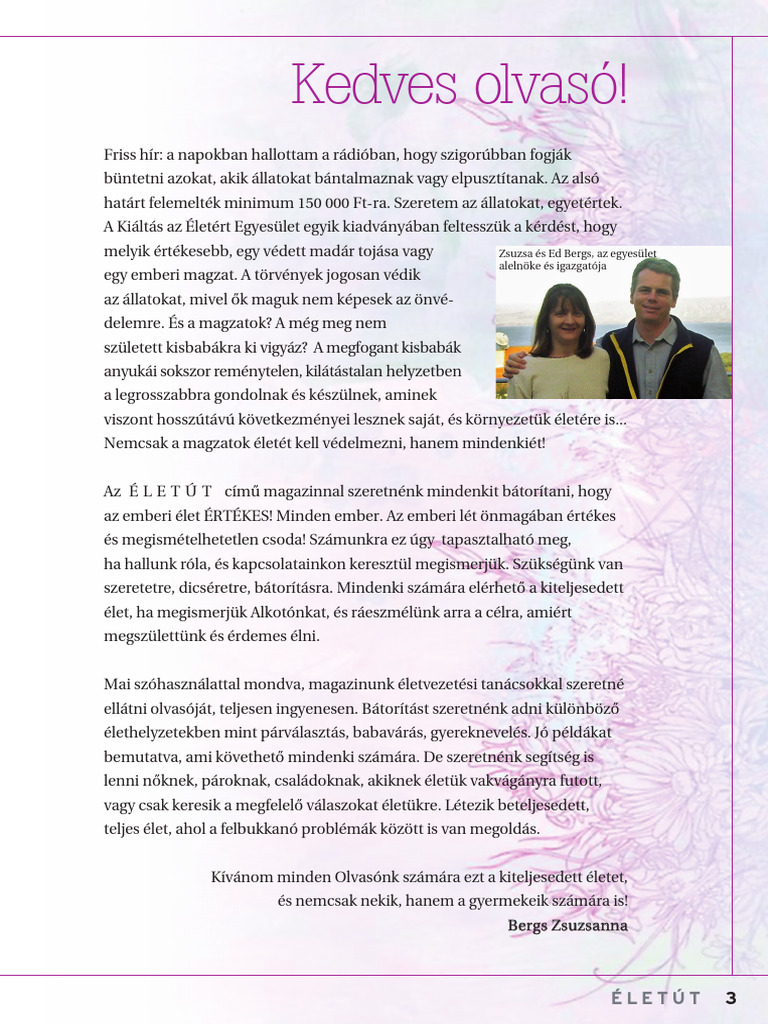 Életút Magazin 1. Szám | PDF