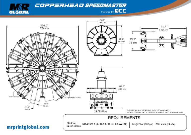 Copperhead SpeedMaster 14P Sales Layout | PDF