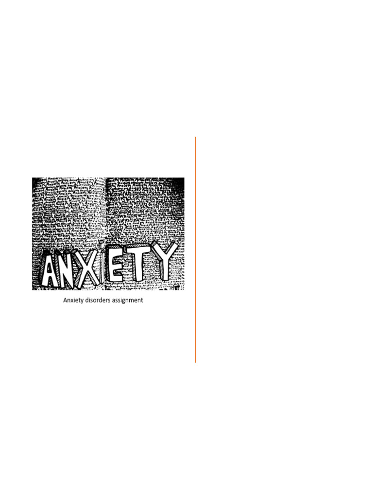Anxiety Disorder Case Study Analysis | PDF | Anxiety Disorder | Mental ...