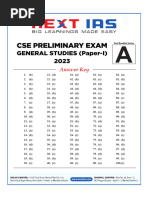 UPSC CSE 2023 CSAT Answer Key | PDF | Data Collection | Government Of India