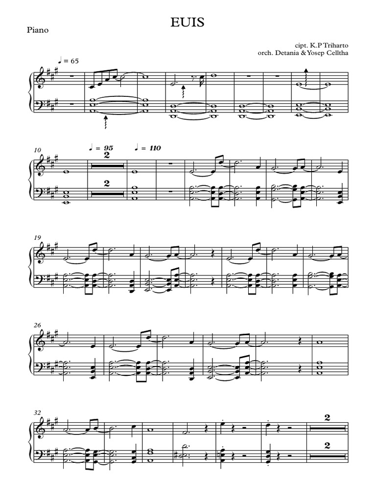 EUIS ARSANUKA - Piano | PDF