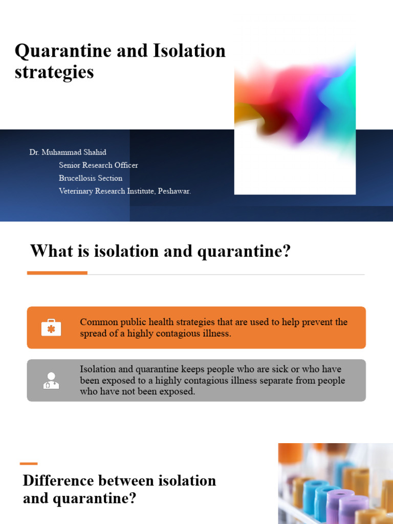 Isolation and Qurentine Strategies | PDF | Quarantine | Epidemiology