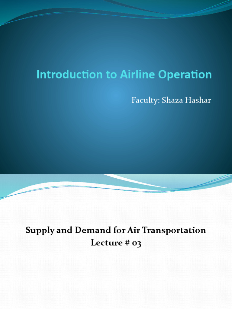 3 Introduction To Airline Management | PDF | Demand | Airlines