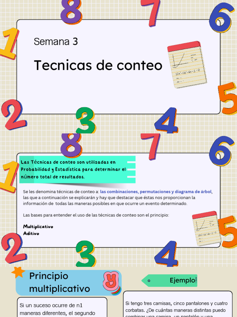 Semana 3 - Técnicas de Conteo | PDF | Permutación