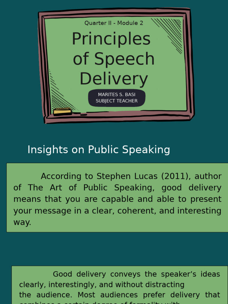 SPEECH DELIVERY AND TYPES OF SPEECHES ACCDG TO DELIVERY Studs | PDF ...