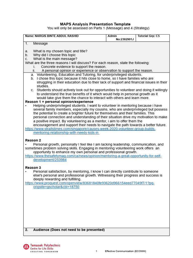 MAPS Analysis Nargis | PDF | Mentorship | Thesis