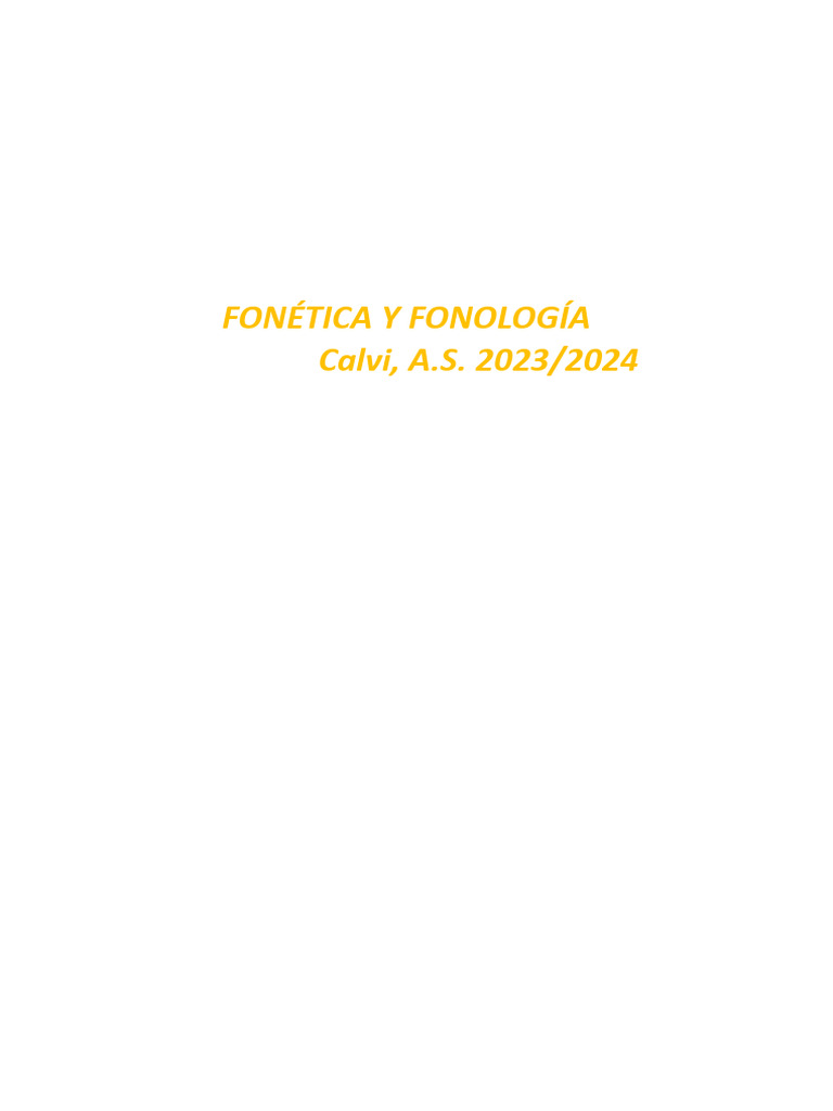 Fonética y Fonología | PDF | Fonema | Fonología