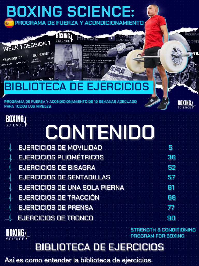 EXERCISE LIBRARY Boxing Science Strength and Conditioning Program ...