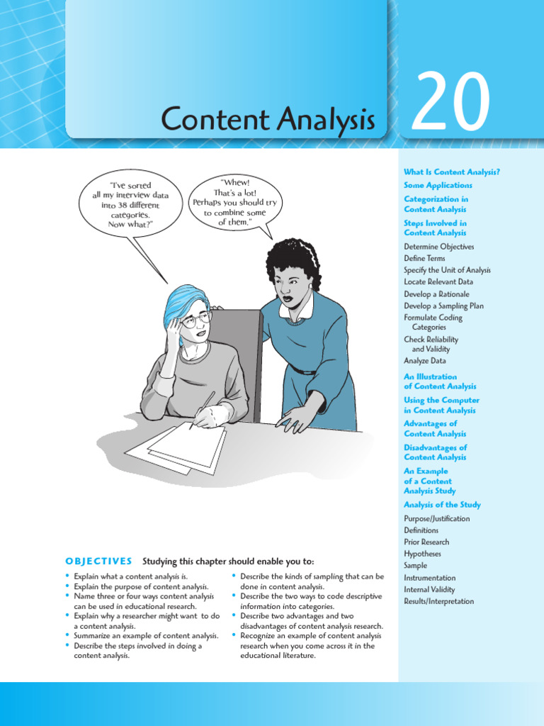 (Jack Fraenkel, Norman Wallen, Helen Hyun) Content Analysis | PDF | Sampling (Statistics ...