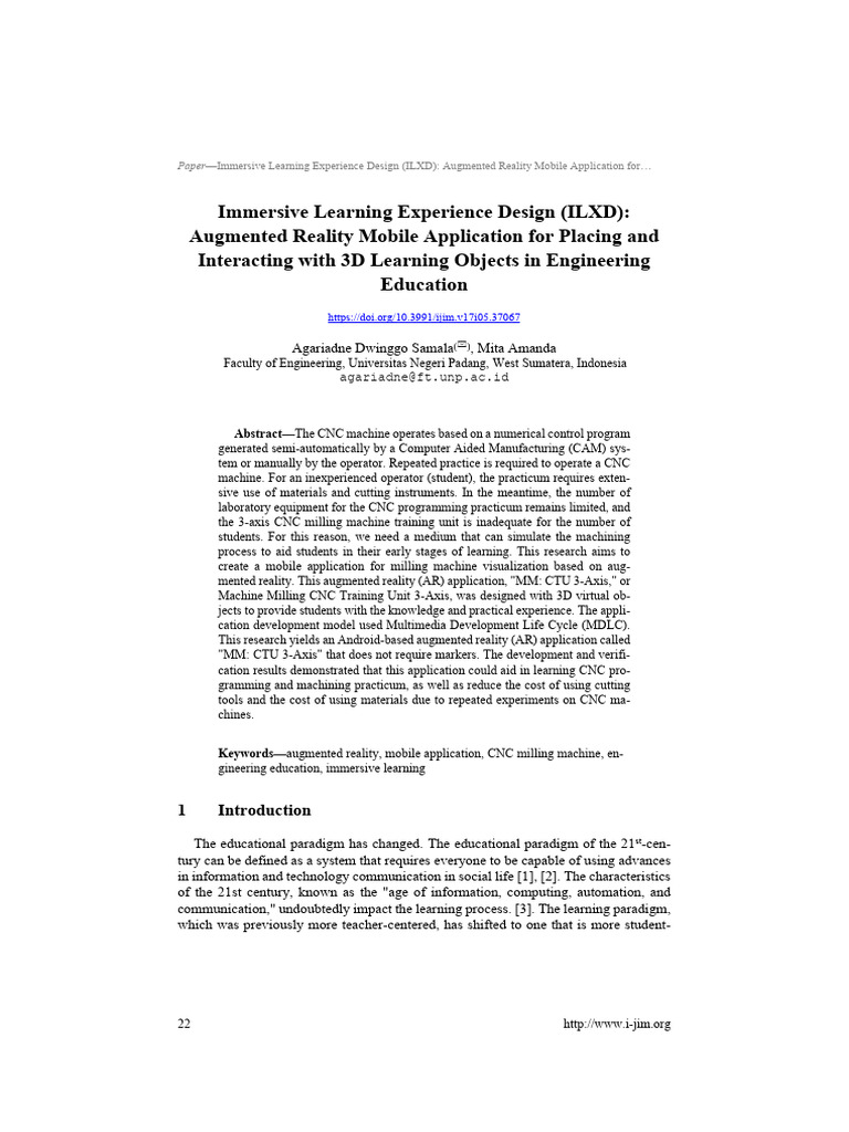 Immersive Learning Experience Design ILXD Augmente | PDF | Augmented ...