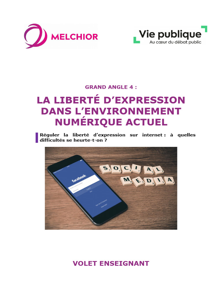 VF Enseignant Grand Angle 4 Liberte Dexpression 0 | PDF