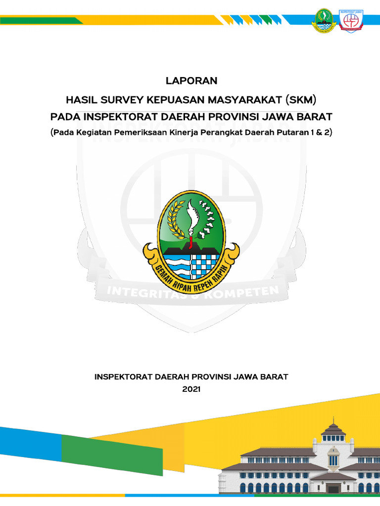 Laporan Survey Kepuasan Masyarakat SKM Inspt - Okt.2021 - Sign 7 | PDF | Pengelolaan Keuangan & Uang