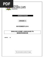 Grade 12 English P3 Marking Guidelines | PDF | Essays | Vocabulary