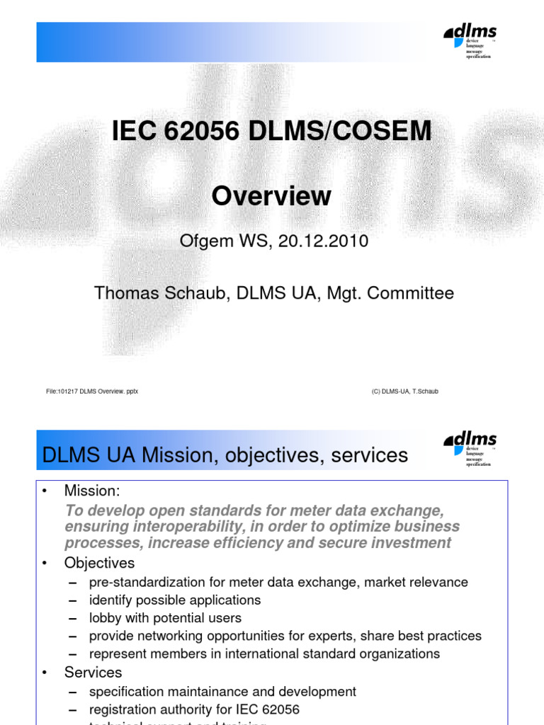 DLMS-UA TPAK1 - Intro | PDF | Computing | Telecommunications