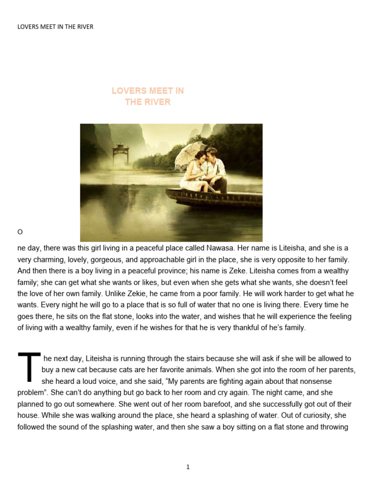Lovers Meet in The River | PDF