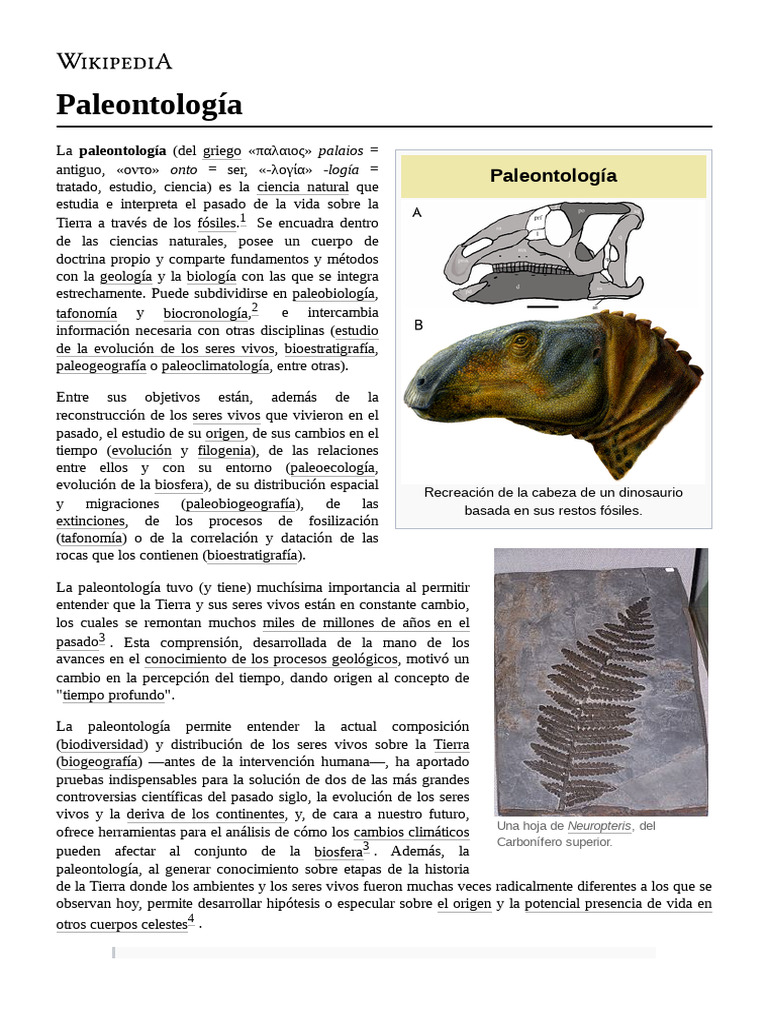 Paleontología | PDF | Paleontología | Naturaleza
