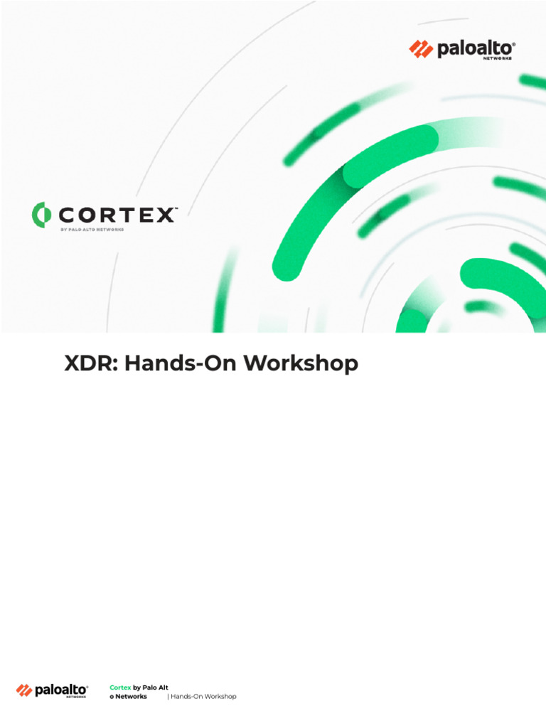 Cortex XDR Handson Workshop Lab Guide | PDF | Icon (Computing) | Malware