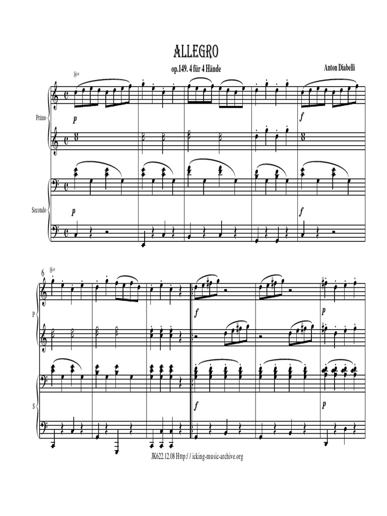 Diabelli - Allegro | PDF