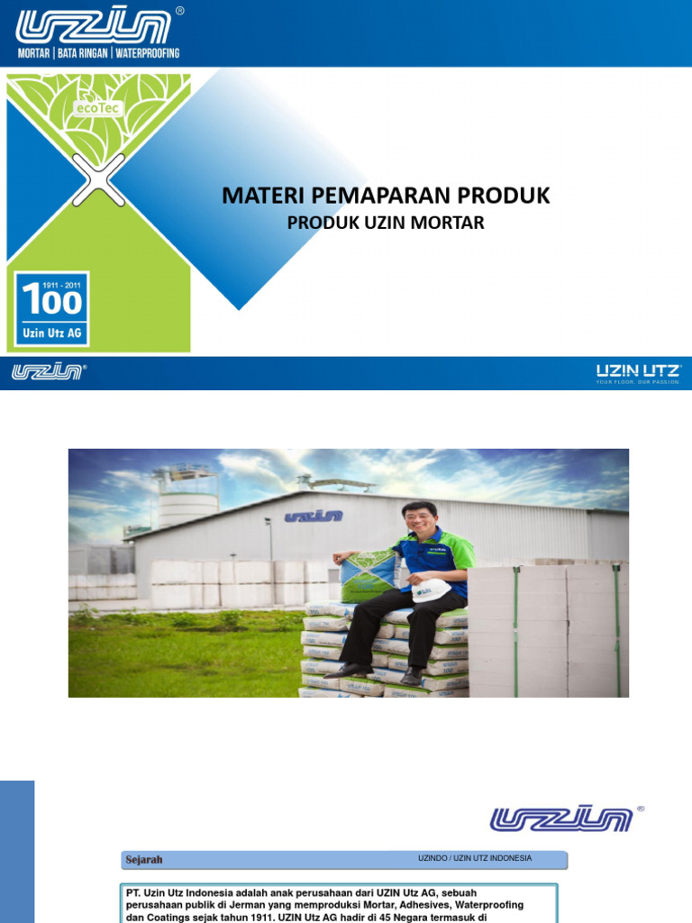 Pemaparan Produk UZIN | PDF