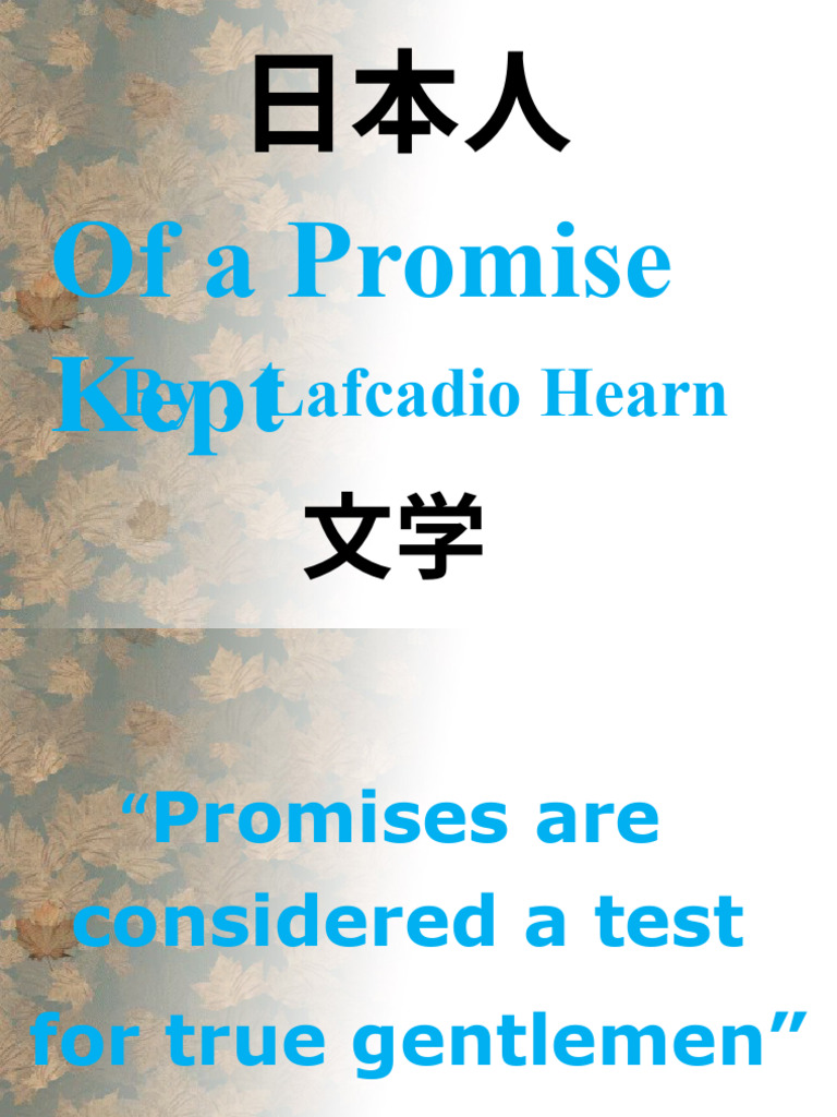 Of A Promise Kept TABOR | PDF