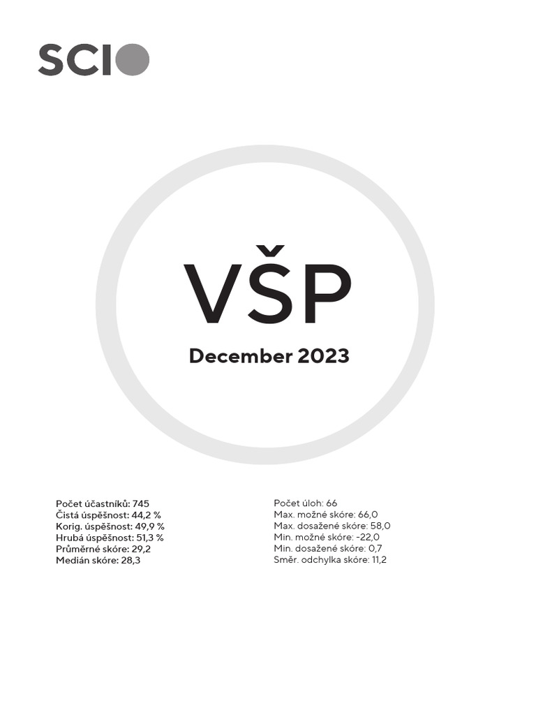 VSP NPS 2023 2024 Prosinec T1 | PDF