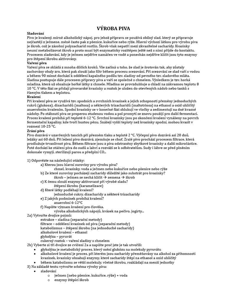 Výroba Piva | PDF
