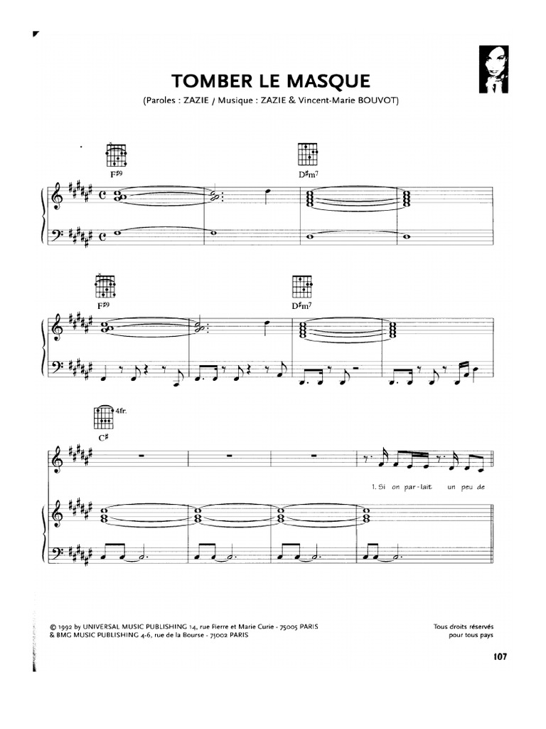 Zazie - Tomber Le Masque | PDF