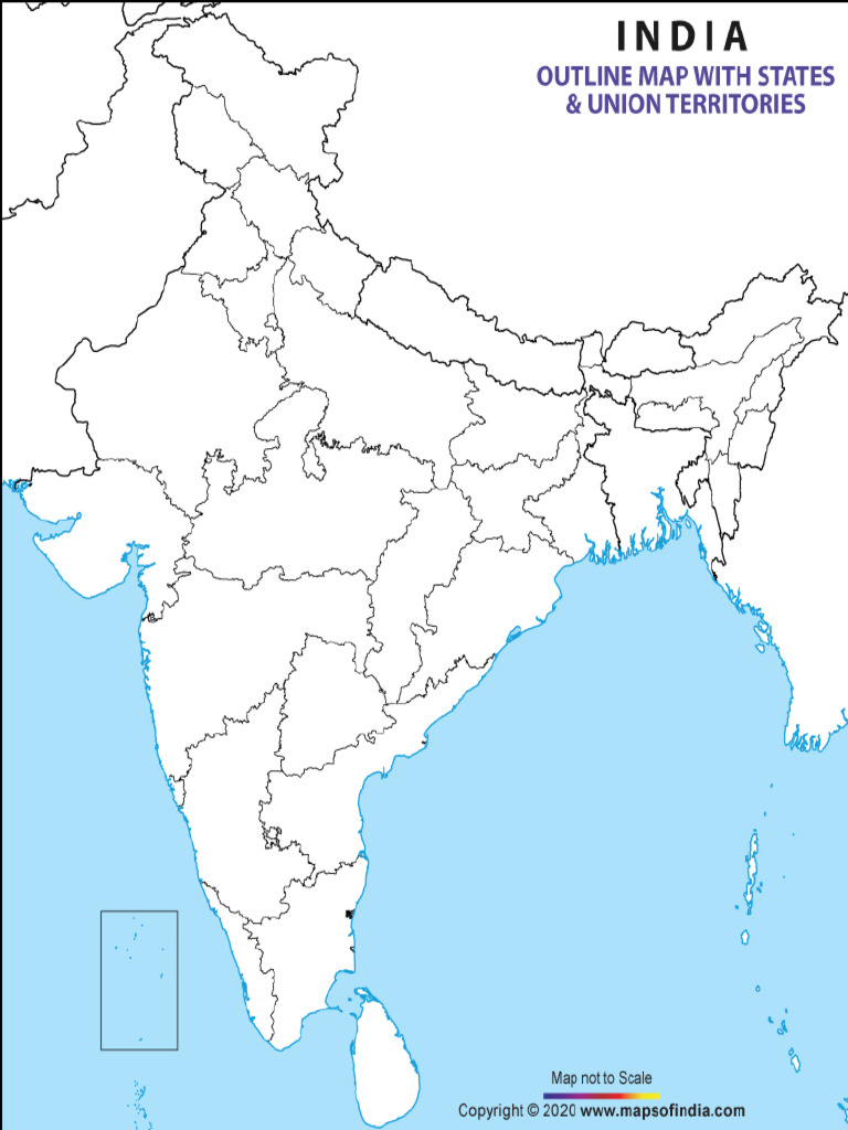 India Outline Map | PDF