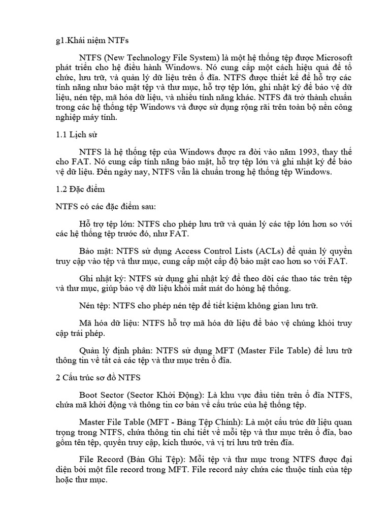 Nhóm 2 NTFS | PDF