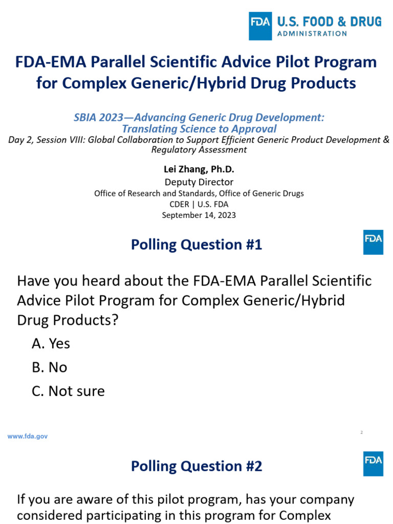 FDA EMA Scientific Pilot Program For Complex Drug Products 1694606148 ...