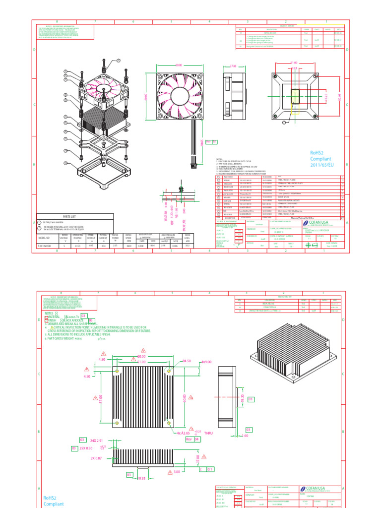UDOO BOLT Heatsink Fan Drawings | PDF | Building Materials | Electrical ...