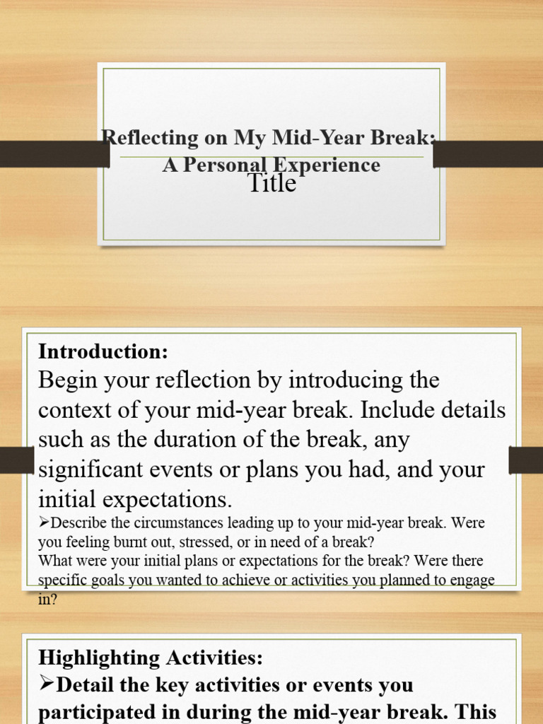 Personal Reflection | PDF