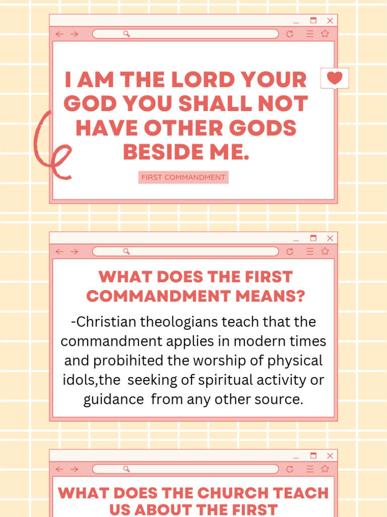 First Commandment | PDF | Ten Commandments | Theology