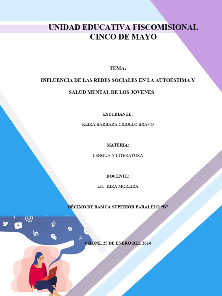 Monografia Influencia de Las Redes Sociales en La Autoestima y Salud ... Monografia Influencia de Las Redes Sociales en La Autoestima y Salud ...