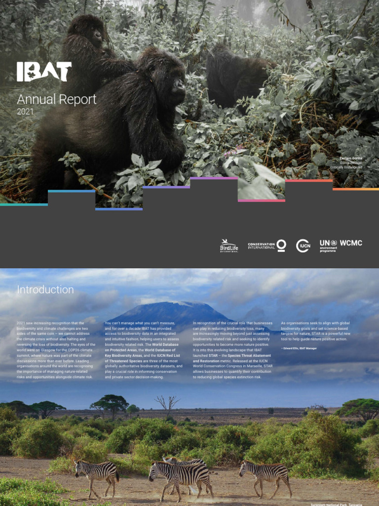 Ibat Annual Report 2021 | PDF | Protected Area | Biodiversity