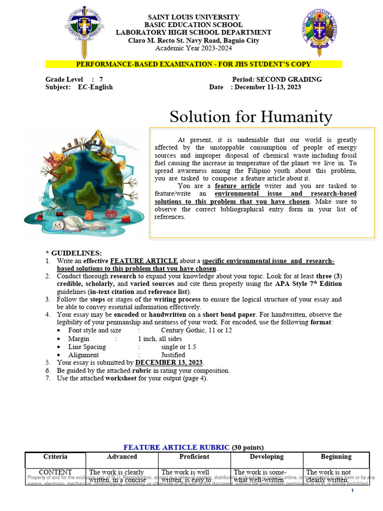 Unit 2 EC English 7 - PBE - For - JHS Students | PDF | Apa Style | Human Communication
