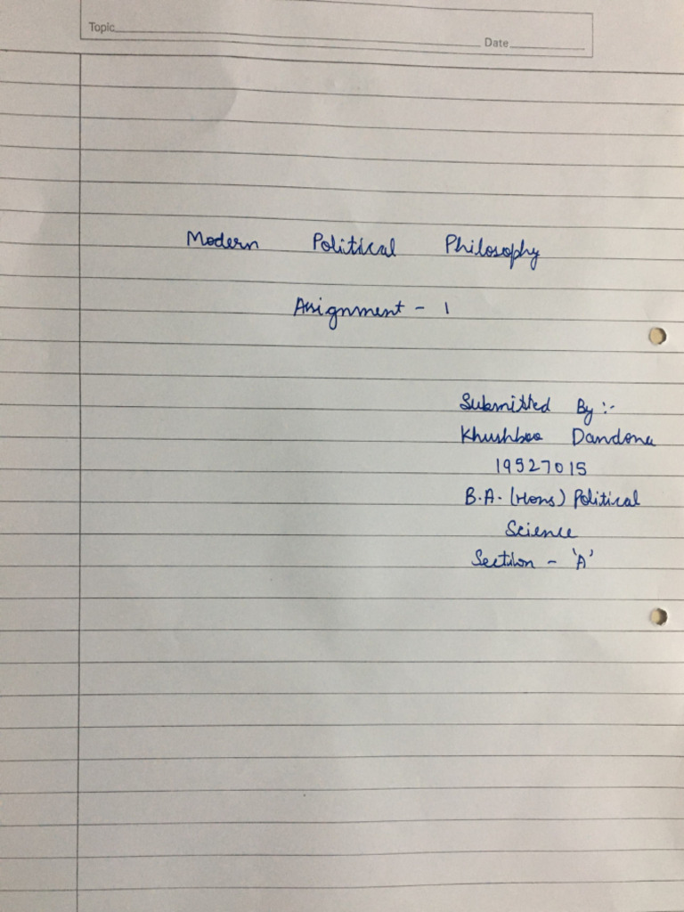 MPP Assignment 19527015 | PDF