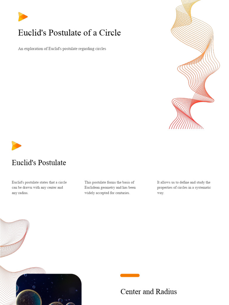 Euclid's Postulate of A Circle | PDF